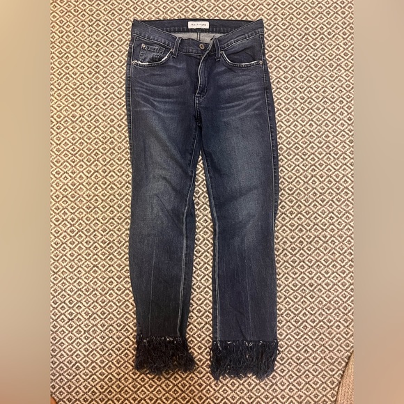 James Jeans | Jeans | James Jeans Cropped Fringe Lightwash Jeans | Poshmark